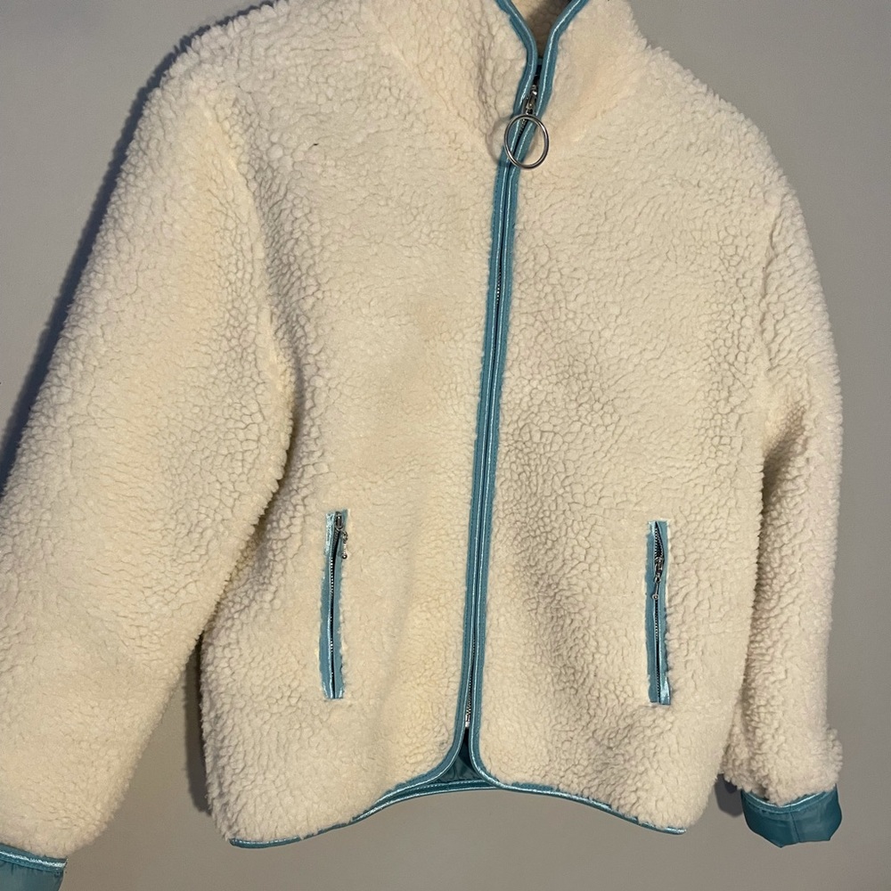 Fluffy Ivory Ella Jacket - Gem